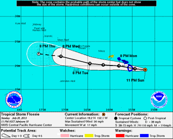 Tropical Storm Flossie arrival on Hawaii Island imminent – Big Island ...