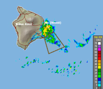 Hawaii Island soaking brings floods, lightning