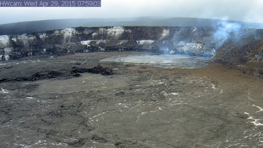 VIDEO: Volcano Lava Lake Spills Over Rim
