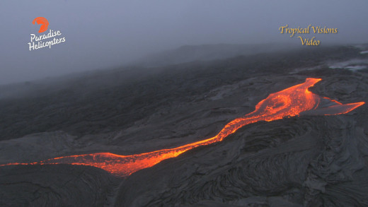 VIDEO: Big Lava Breakout Filmed From Helicopter