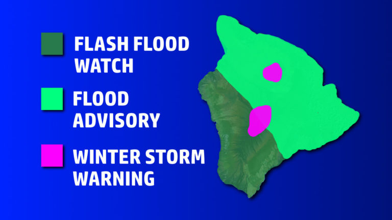 Hawaii Civil Defense Alerts On Flood Advisory
