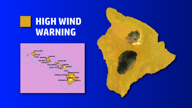 High Wind Warning Issued For Hawaii