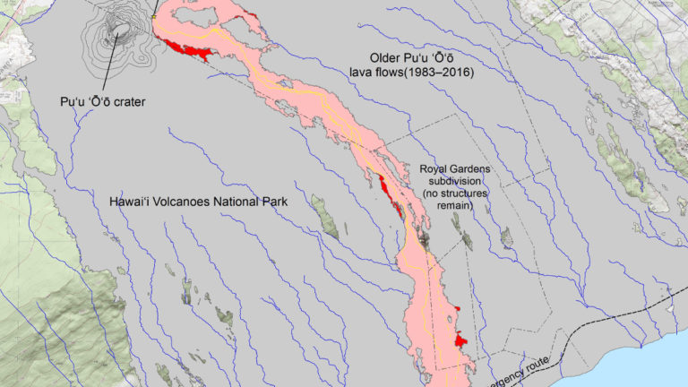New Lava Flow Map Charts Multiple Breakouts