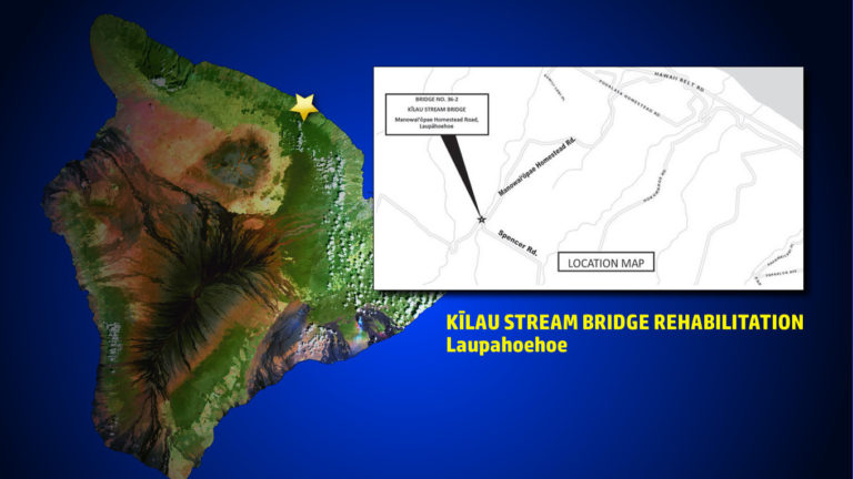 Kilau Stream Bridge Work In Laupahoehoe Begins Sept. 11