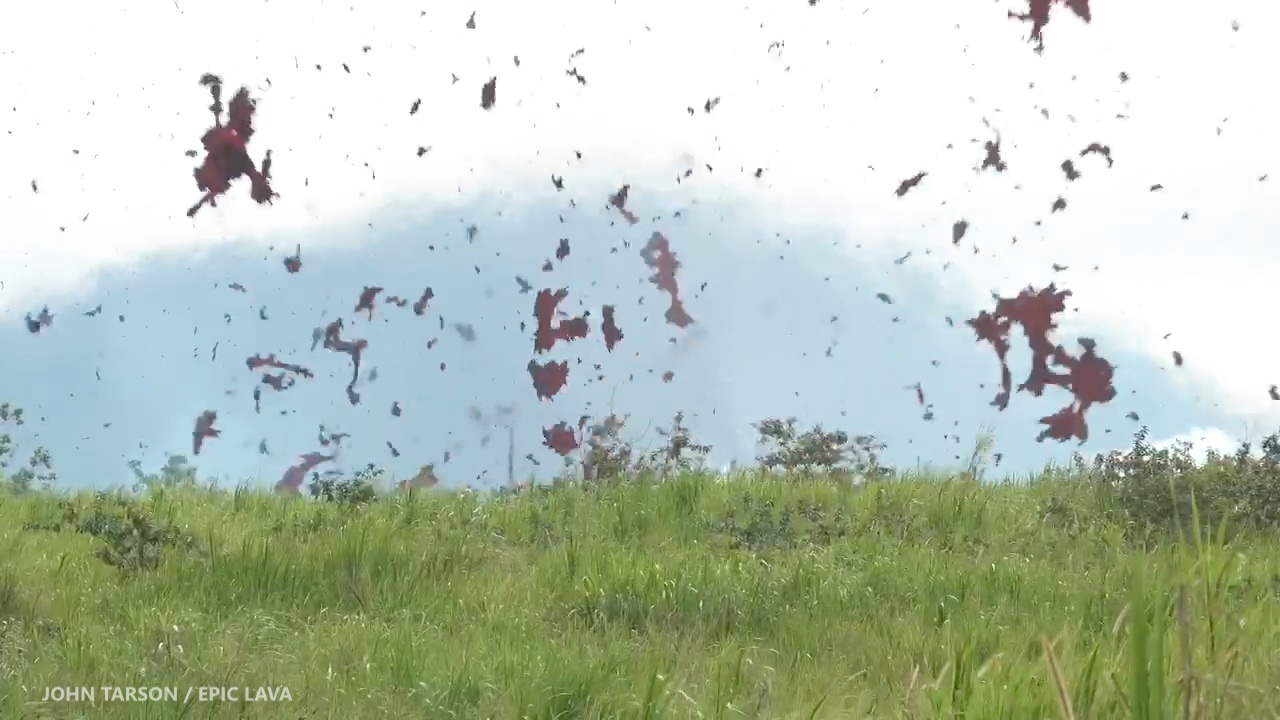 VIDEO: 1 pm Eruption Update – New Fissure Several Hundred Yards Long