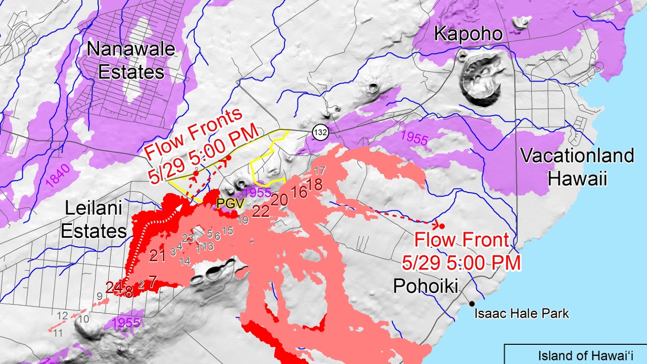 Evacuations Advised For Kapoho As Lava Approaches Beach Road