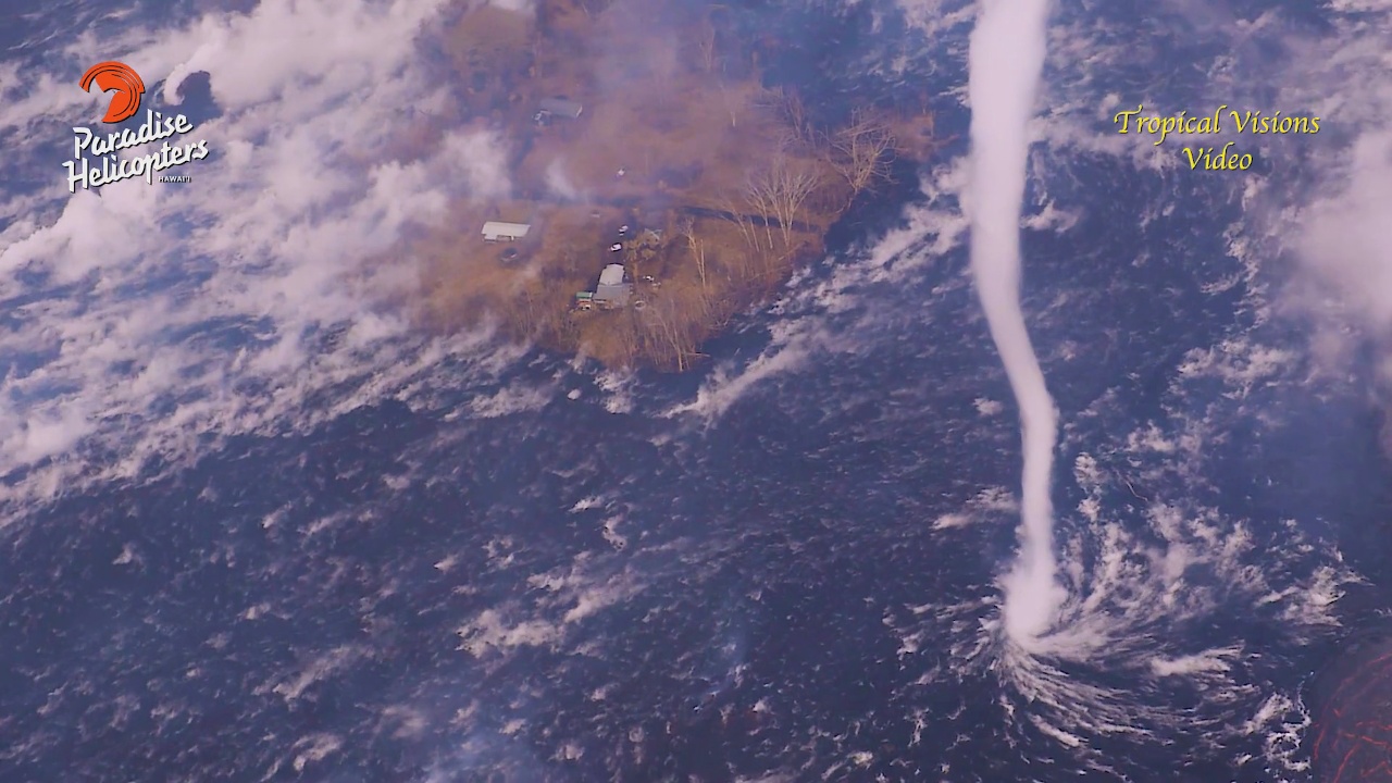 VIDEO: 8 am Eruption Update – Active Lava West Of Kapoho Cone