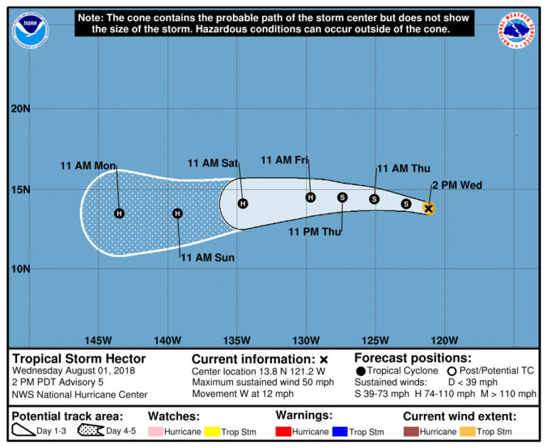 Tropical Storm Hector A Reminder Of Hurricane Season – Big Island Video ...