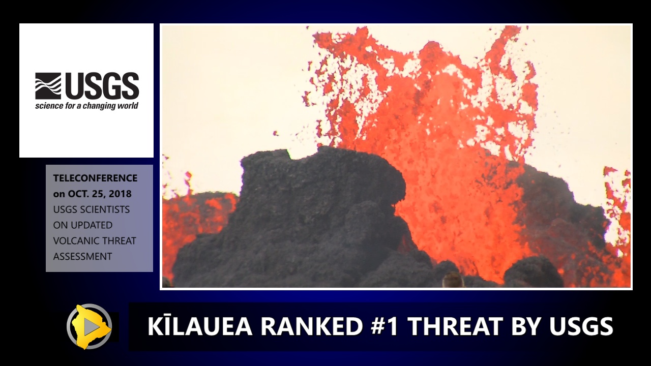 VIDEO: Kilauea Ranked No. 1 Volcano Threat By USGS