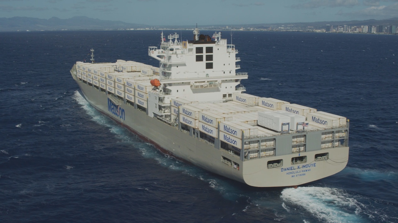VIDEO: Largest Containership Built in U.S. Arrives In Hawaii