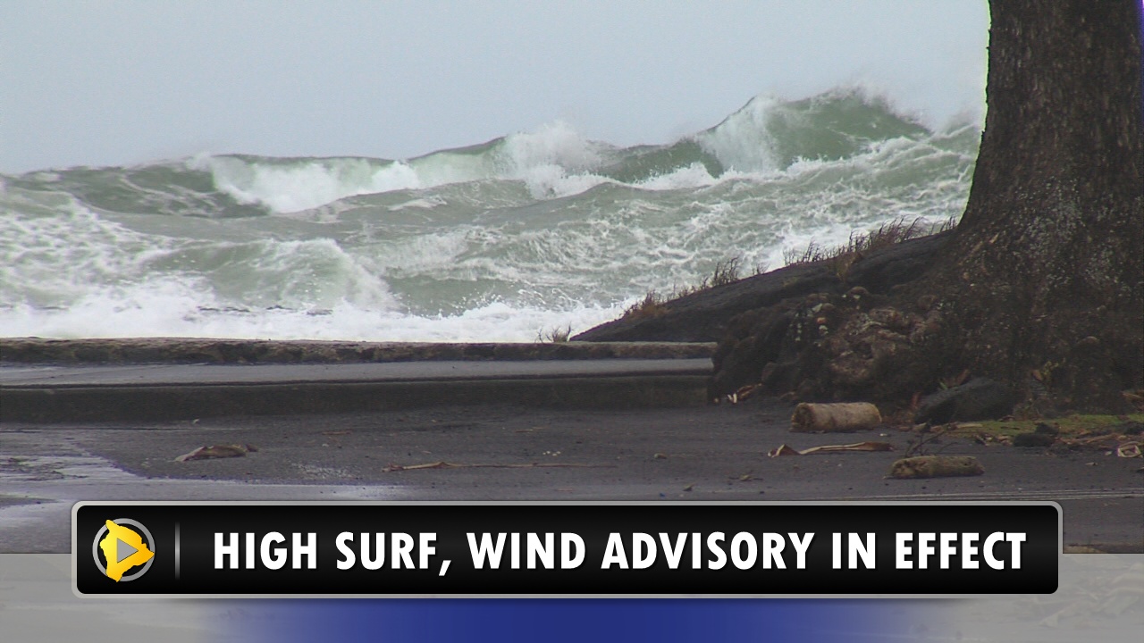 VIDEO: High Surf, Wind Impact Hawaii Island