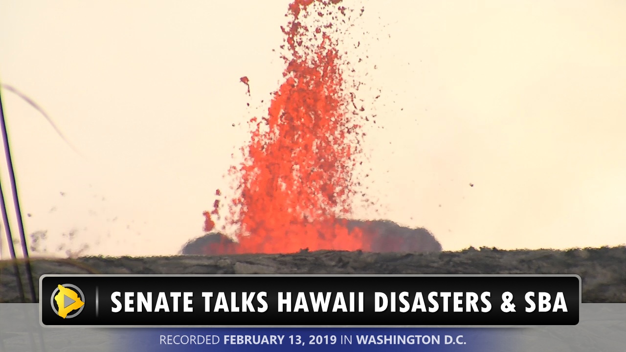VIDEO: Hawaii Disasters, SBA Discussed At U.S. Senate
