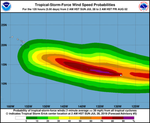 As Tropical Storm Erick Strengthens, New System Forming Behind It
