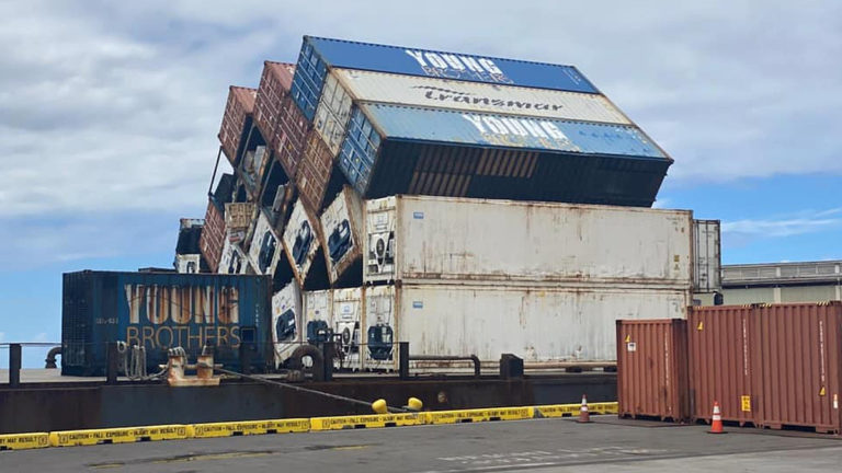 Update On Young Brothers Shipping Containers Lost Off Hilo