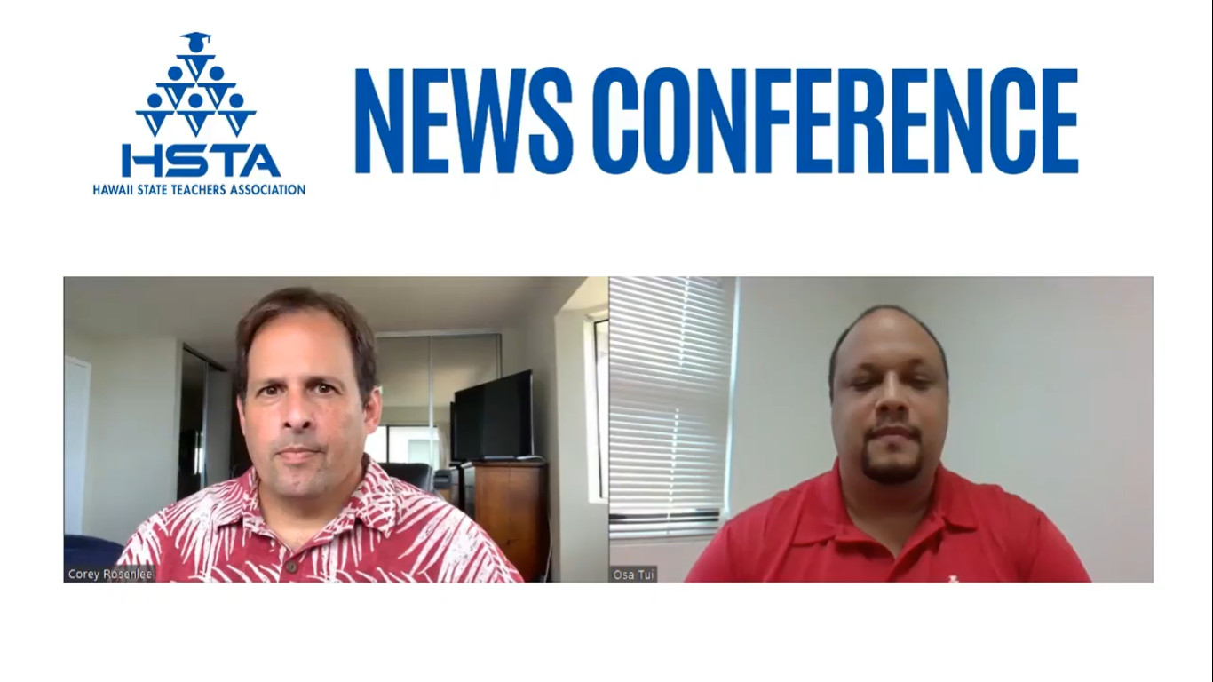 VIDEO: HSTA Calls For Full, Statewide Distance Learning In First Quarter