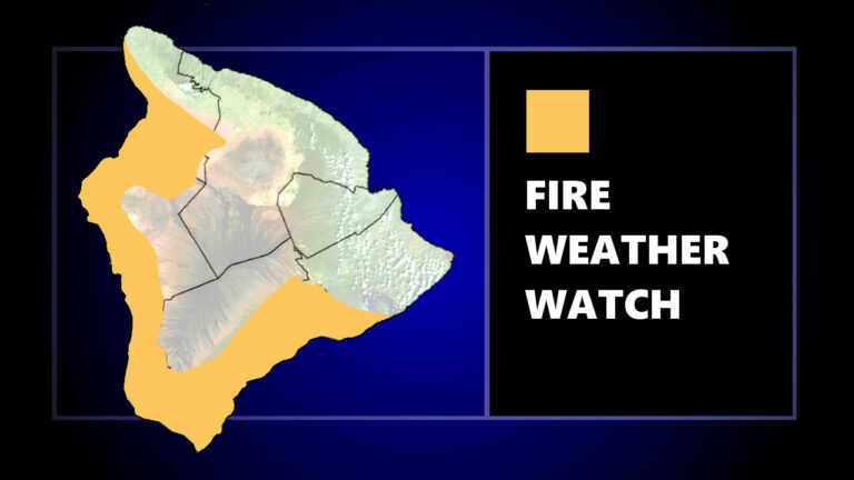 Fire Weather Watch Issued For Wednesday – Big Island Video News