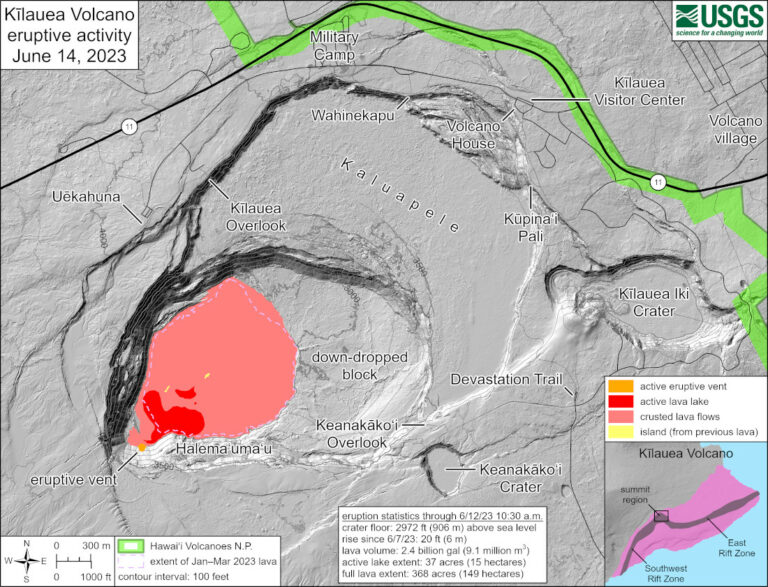 Kilauea Volcano Eruption Update for Thursday, June 15