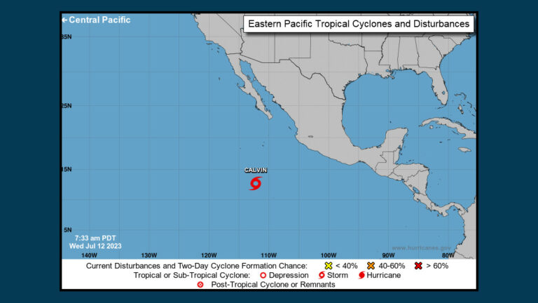 Tropical Storm Calvin Forms In Pacific, Expected To Become Hurricane