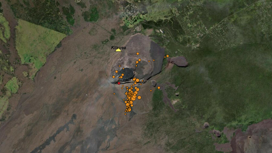 Earthquake Swarm Detected At Kīlauea Summit, Elevated Unrest Continues