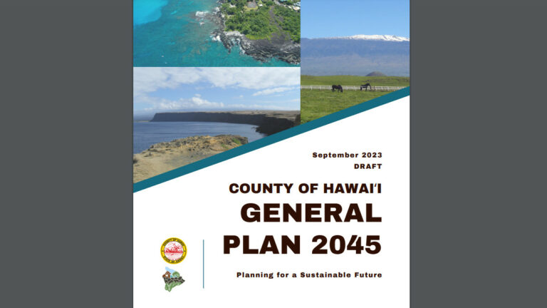 Hawaiʻi County General Plan 2045 Draft Released