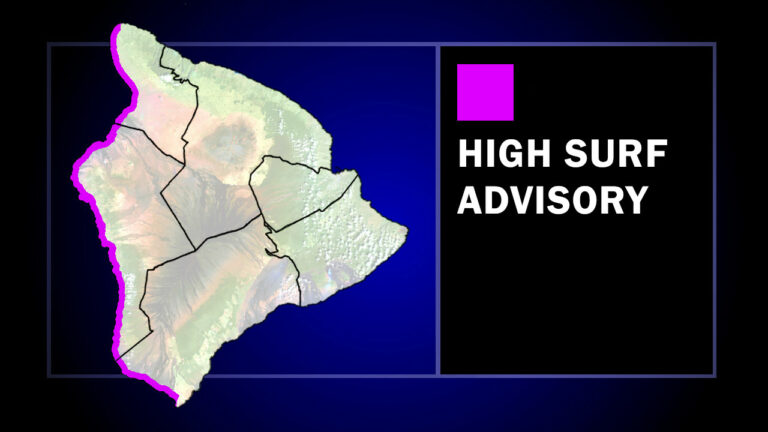 High Surf Advisory Issued For West Hawaiʻi