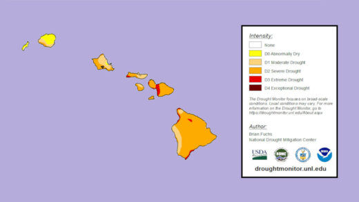 Most Of Hawaiʻi Island Under Severe Drought
