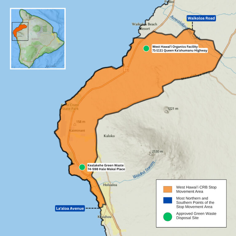 West Hawaiʻi “CRB Stop Movement Area” Renewed – Big Island Video News